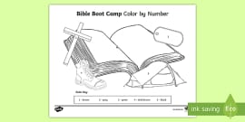 boot camp coloring page
