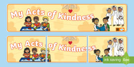 Kindness Themed Large Display Cutouts (teacher made)