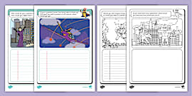 Superhero Themed Poem Template (teacher made) - Twinkl