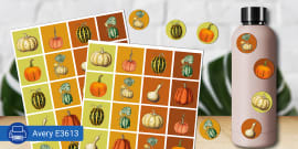 Autumn Pumpkin - Reward Stickers (teacher made) - Twinkl