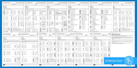Basic Facts Test Set 4 Stages 3 to 8 Assessment Pack Worksheet / Worksheets