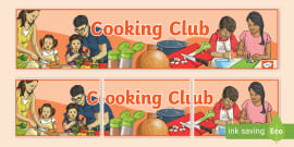 Cookery Display Banner (teacher made) - Twinkl