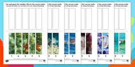 Weather-Themed Number Sequencing Photo Puzzles