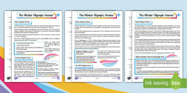 Winter Olympics Activities For Kids | Puzzles and Tasks