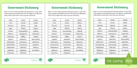 Writing Key Vocabulary Create Your Own Dictionary - Twinkl