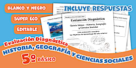 Evaluaciones: Prueba de diagnóstico de Historia de 8º Básico