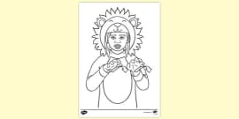 FREE! - BSL Sleep Colouring | Colouring Sheets - Twinkl