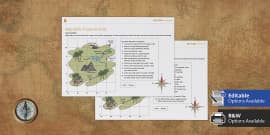 Pirate Map | Coordinate Plane Treasure Map Activity