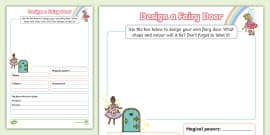 Design a Fairy House Worksheet (teacher made) - Twinkl