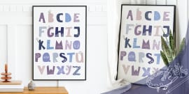 FREE! - Christmas-Themed Alphabet Poster | Twinkl Art Gallery