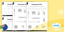 Year 3 Fractions Tenths Task Setter Powerpoint Activity Pack