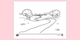 FREE! - Cycle Path Colouring Sheet | Colouring Sheets