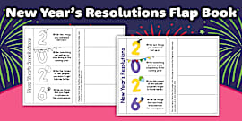 2026 New Year Resolutions Lapbook