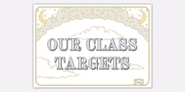 My Targets Display Banner (teacher made) - Twinkl