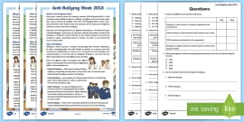 Stop Bullying Activity Pack (Teacher-Made)