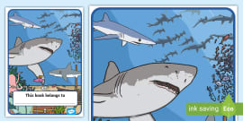 FREE! - Hammerhead Shark Book Cover (teacher made) - Twinkl
