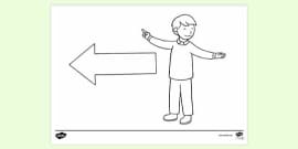 Pointing Finger | KS1 Colouring Sheets | Twinkl Resources
