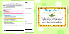 FREE! - EYFS Leaf Threading Finger Gym Prompt Card to Support Teaching ...