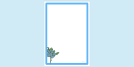 FREE! - Forget Me Not Page Border | Page Borders | Twinkl