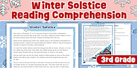 Third Grade Polar Bears Reading Passage Comprehension