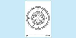 Compass 3D Paper Craft (teacher made) - Twinkl
