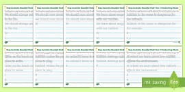 Keep Australia Beautiful Week Y Chart Worksheet - Twinkl