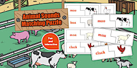 Animal Sounds Matching Pairs