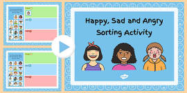 Sorting Activity | Facial Expressions Chart for Autism