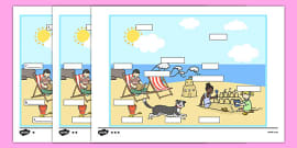 Features of the Seaside Differentiated Worksheets