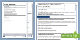 Early Years Job Description Pack Editable (teacher made)
