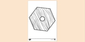 FREE! - Hexagon Colouring Sheet | Colouring Sheets - Twinkl