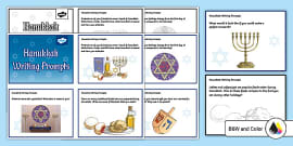 Hanukkah Writing Prompts (Teacher-Made) - Twinkl