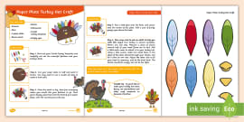 FREE! - Turkey Do a Dot Activity Worksheets (teacher made)