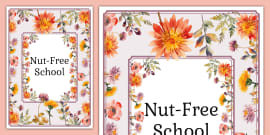 Nut-Free Zone Allergy Display Posters (teacher made)