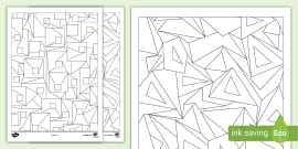 Cubism Craft Worksheets (teacher made) - Twinkl