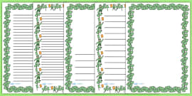 Easter Full Page Borders (Landscape) - page border, border