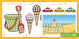 Seaside Mark-Making Pattern Cards (teacher made)