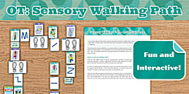 OT: Road Sign Sensory Walking Path