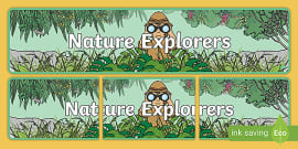 Nature Notice Board Borders (teacher made) - Twinkl