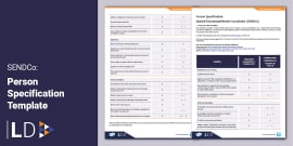 Leaders - SENDCo: Job Description Template (teacher made)