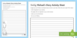 Skellig Book Cover Worksheet (teacher made) - Twinkl