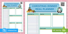 Christmas Dinner Shopping List | Seasonal Resources - Twinkl