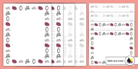 Bike Page Border Pack - Bike Page Border Pack (teacher made)