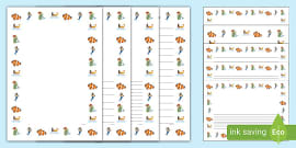 FREE! - Mermaid and Dolphin Page Border | Page Borders | Twinkl