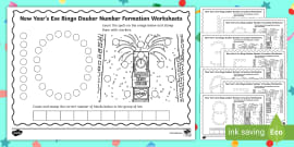 FREE! - Fish Bingo Dauber Number Formation Worksheets