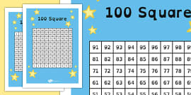 100 square grid | Easy to print | Twinkl (teacher made)