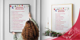 FREE! - Christmas Budget Bucket List (Teacher-Made) - Twinkl