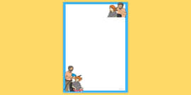 FREE! - Simple Blank Hair Salon Page Border | Page Borders | Twinkl