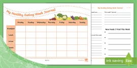 My Healthy Eating Journal | Primary Resource | Teacher Made