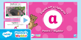 Poster Arddangos Pentre'r Wyddor (teacher made) - Twinkl